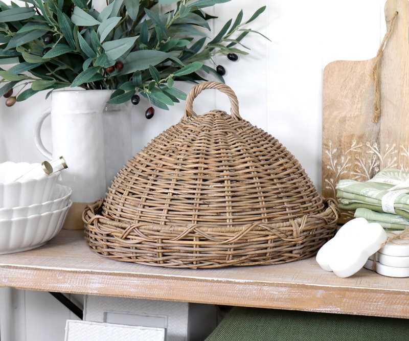 Casa Rattan Food Cover with Tray - Homewares Online - Dining, kitchen ...