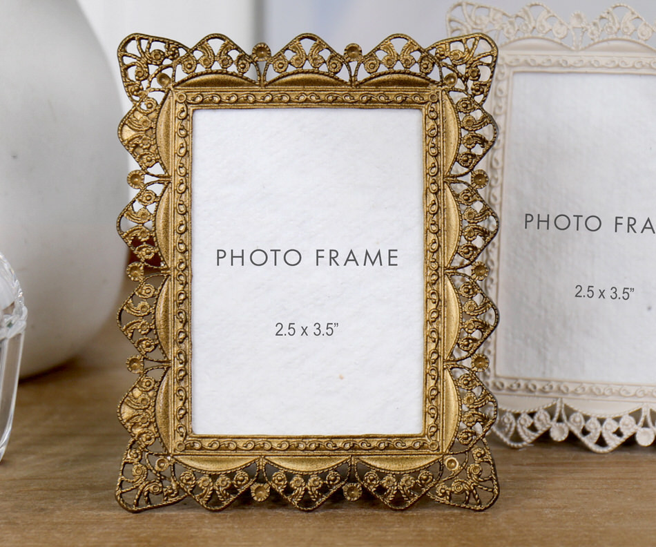 Lily Gold Filigree Photo Frame 2.5x3.5" - Home accessories and ...