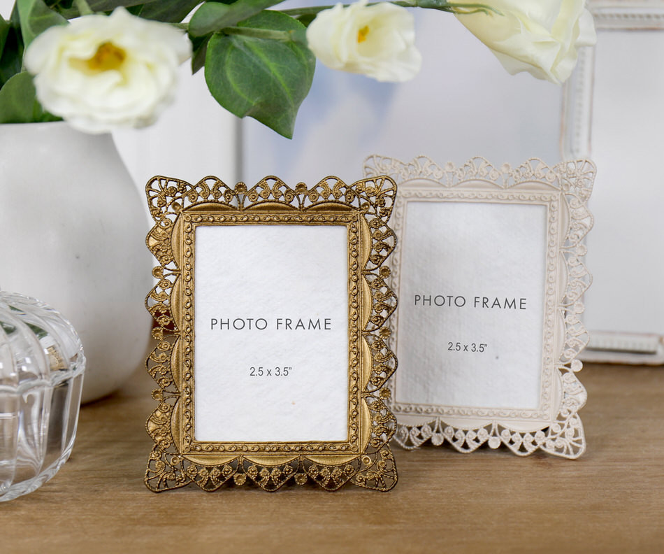 Lily Gold Filigree Photo Frame 2.5x3.5" - Home accessories and ...