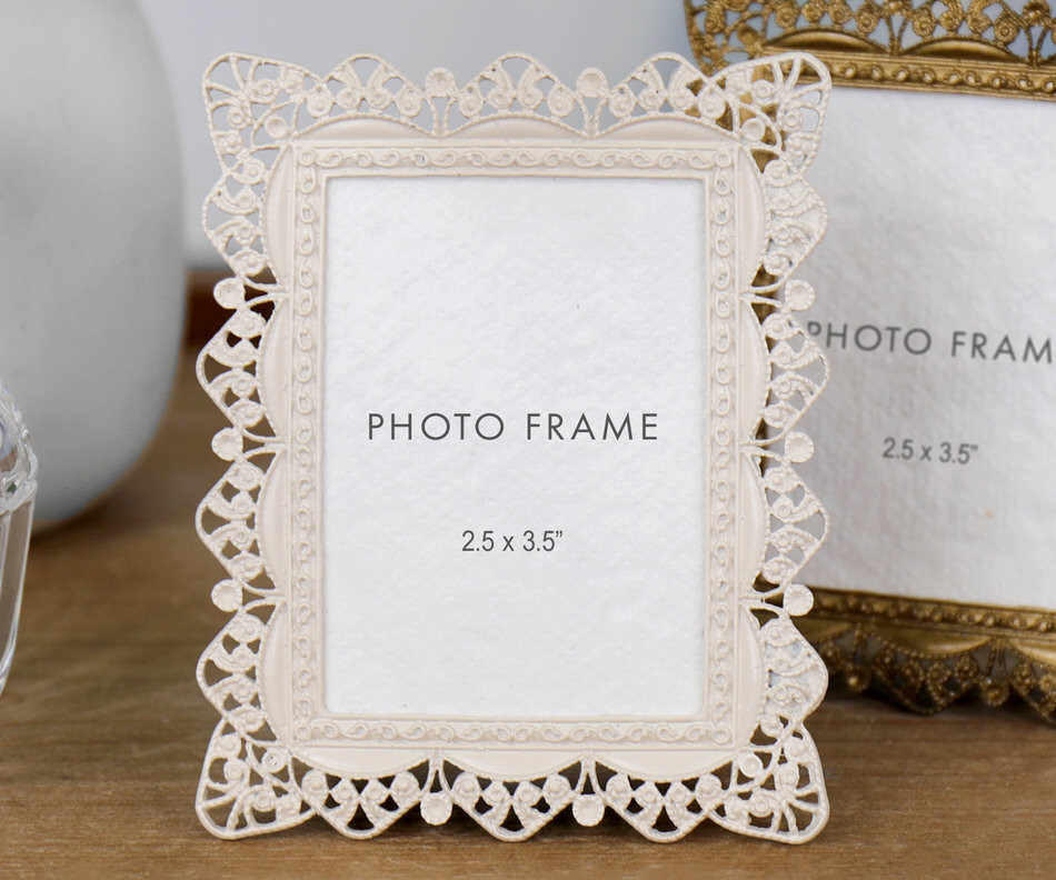 Lily Ivory Filigree Photo Frame 2.5x3.5"