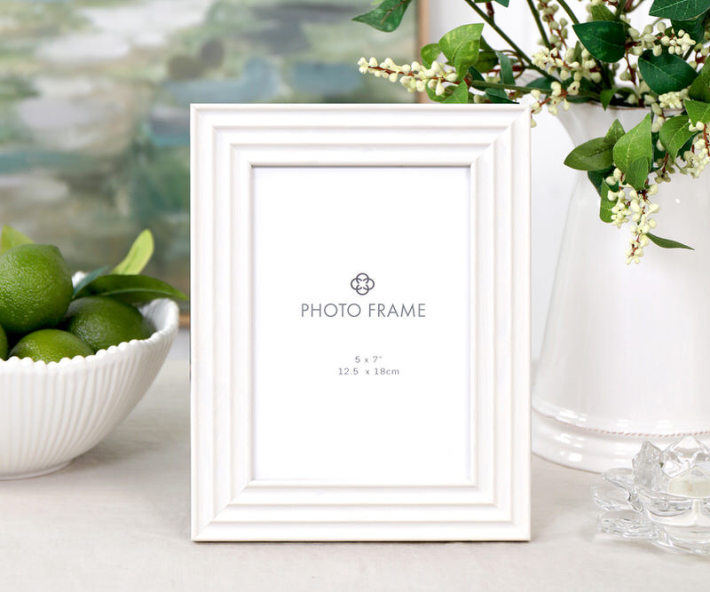 Florence Fluted White Photo Frame - 5x7" - Home accessories and ...