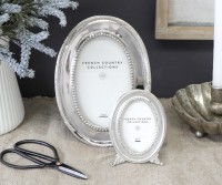 Narcisse Oval Silver Photo Frame - 4x6"