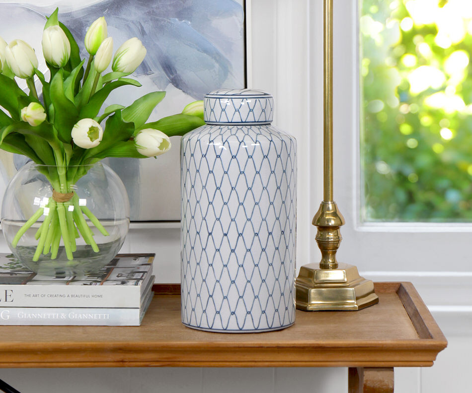 Tall Maillons Blue Ginger Jar - Shop by colour