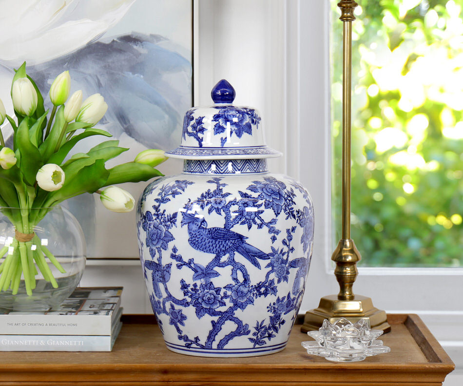 Felice Bird Ginger Jar - Shop by colour