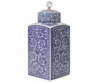 Sandringham Crystal Square Ginger Jar - Tall