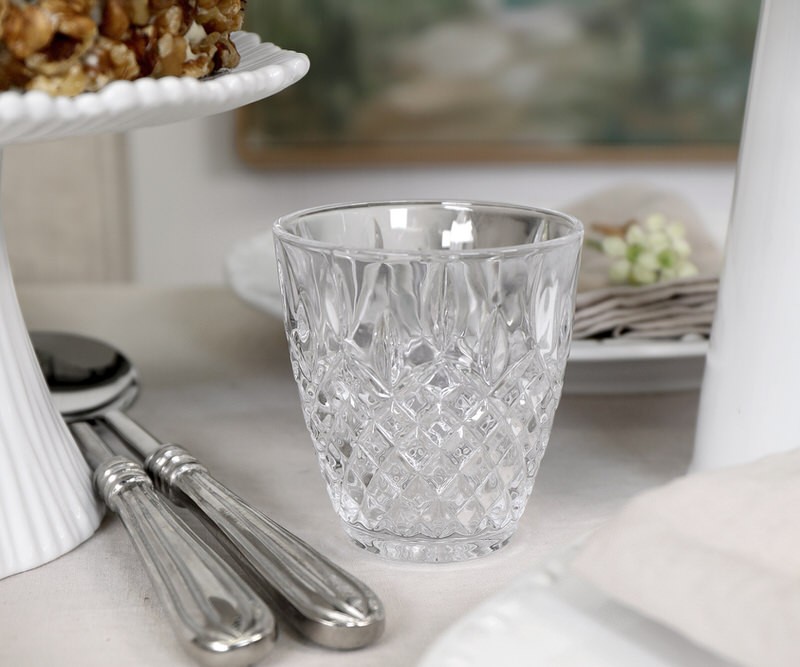 Set 6 Tilbury Cut Glass Tapered Tumblers