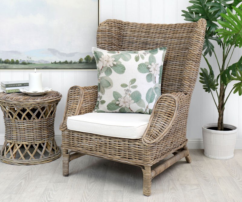 Highbury Rattan Wingback Armchair