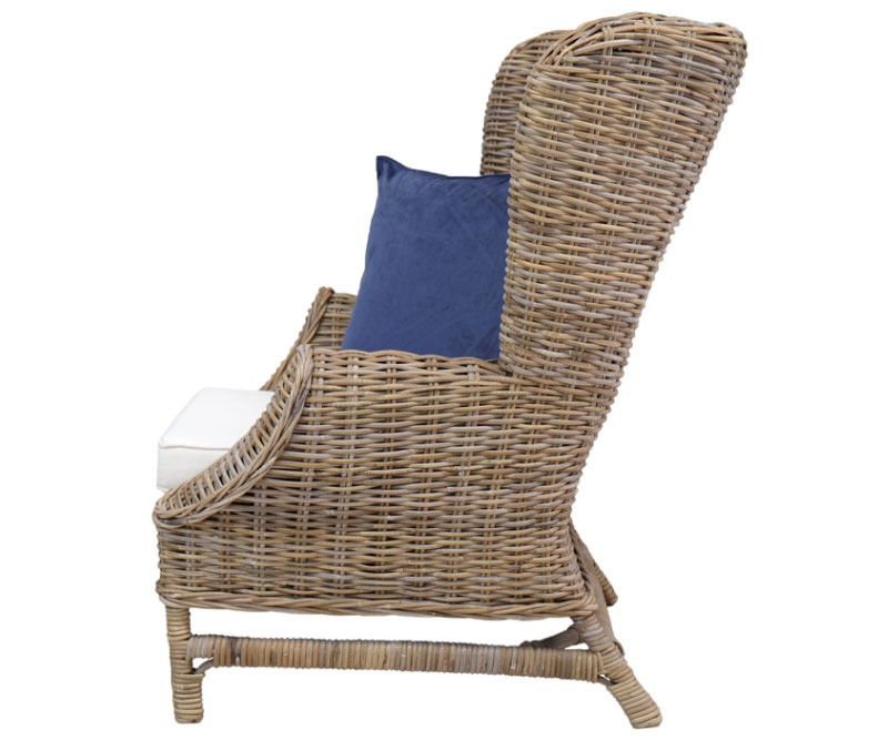 Highbury Rattan Wingback Armchair