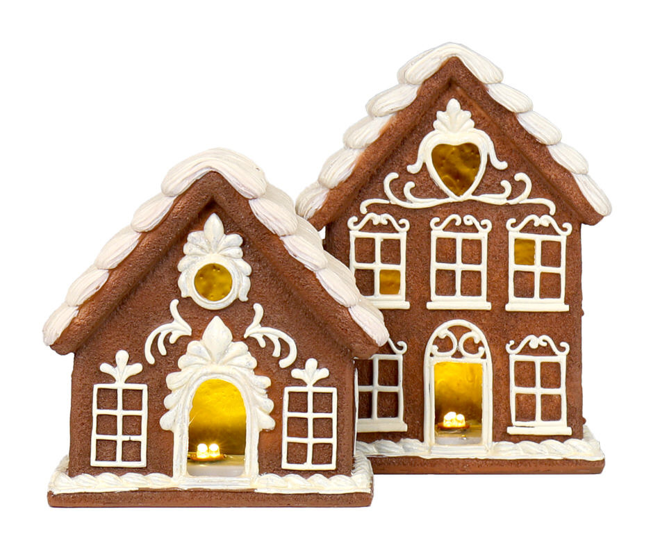 Small LED Snow Forest Gingerbread House - Shop by colour