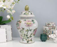 Greenwood Spring Flowers Ginger Jar