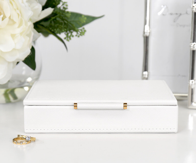 Small Paris White Jewellery Box
