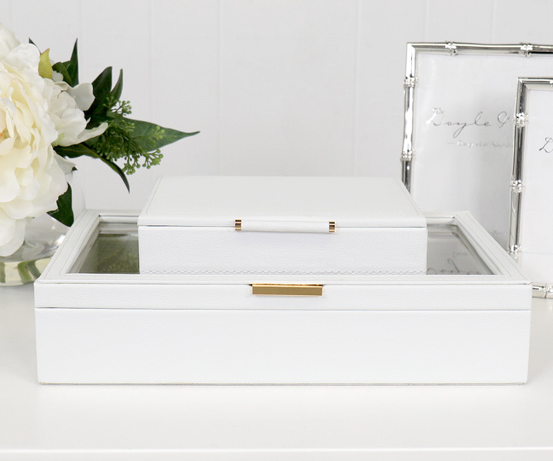 Small Paris White Jewellery Box
