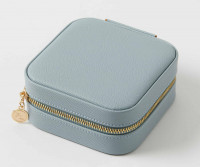 Square Ambrosia Blue Travel Jewellery Case - Beautiful home decor at ...