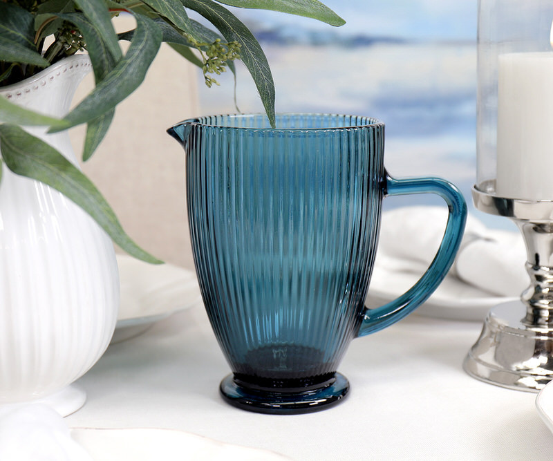 Brittany Blue Glass Jug