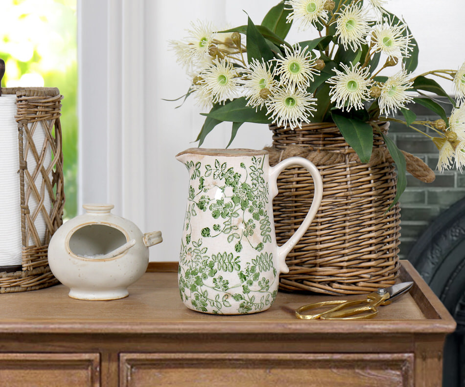 Small Greenaway Floral Jug - Beautiful home decor at French Knot