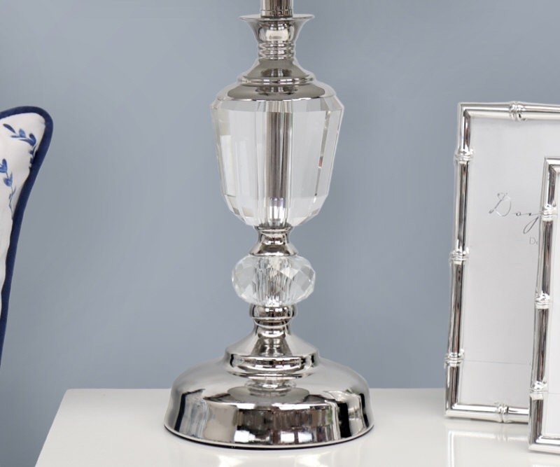 Alexandra Crystal Table Lamp + Shade - Home Decor Online - New Arrivals
