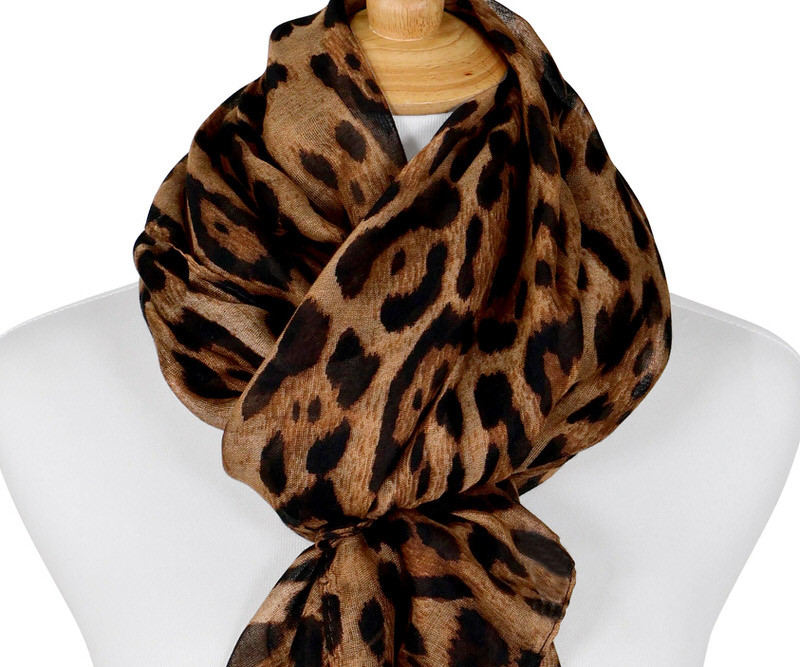 Savanna Nights Leopard Print Scarf - Shop by colour