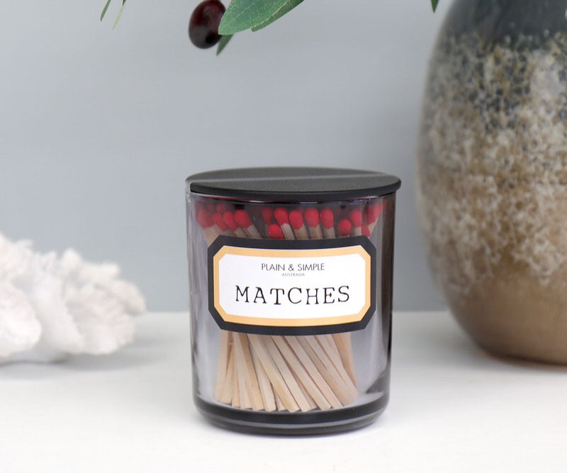 Smoked Grey Jar of Matches