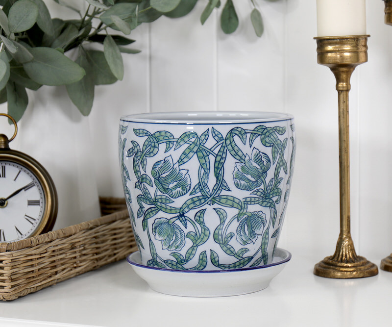 Medium Windermere Jade Green Plant Pot