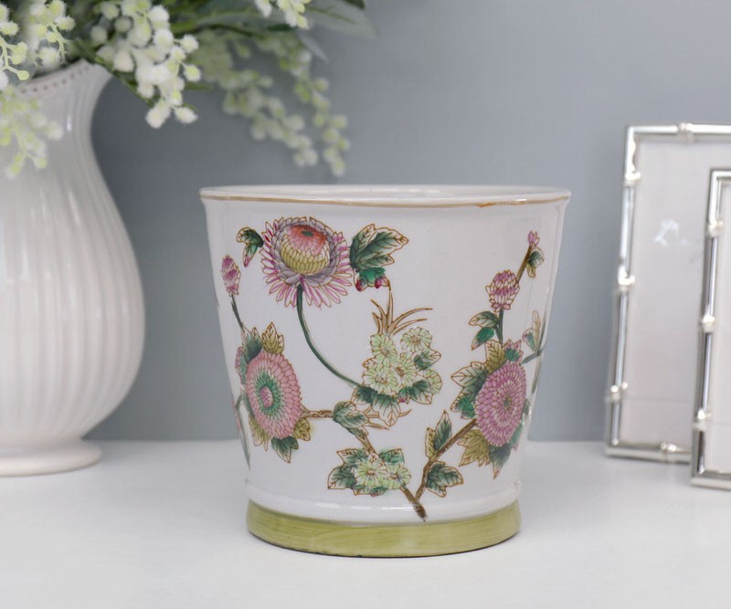 Greenwood Spring Flowers Planter Pot - Medium