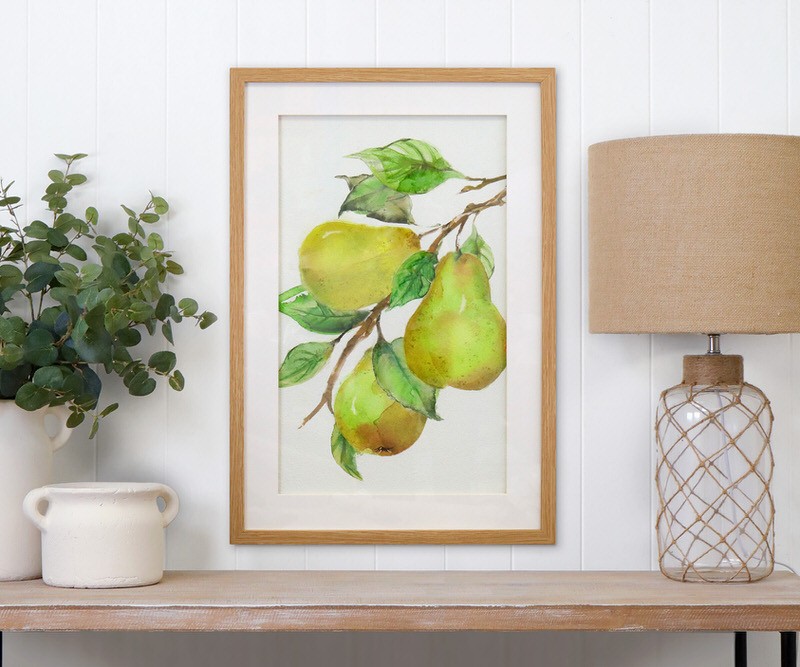 Orchard Pears Framed Print - Beautiful home decor at French Knot