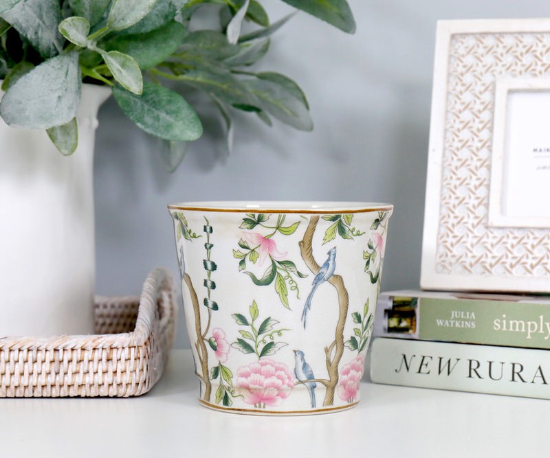 Les Floraux Round Planter Pot - Small - Home Decor - Garden and outdoor ...