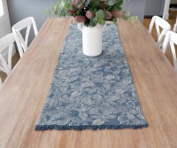 Slate Blue Wild Fig Table Runner 160cm