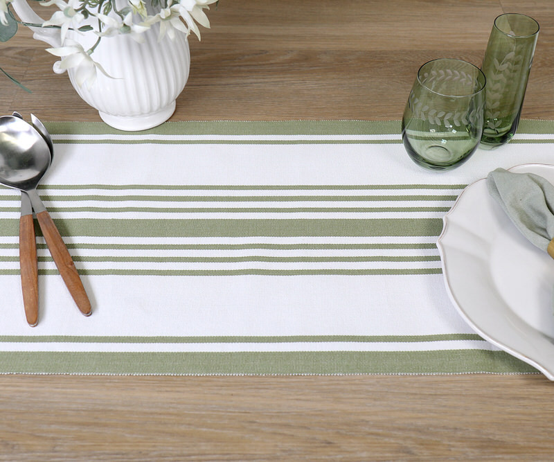 Swanley Green Stripe Runner