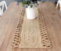 Medina Loop Jute Table Runner - 140cm