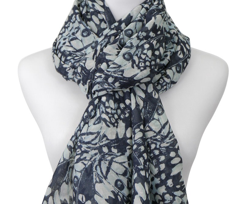 Sea Nymph Blue Wings Scarf