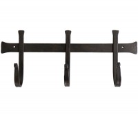 Shepherd Black Iron 3 Hook Coat Rack
