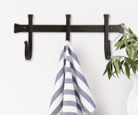 Shepherd Black Iron 3 Hook Coat Rack