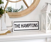 'The Hamptons' Wall Sign