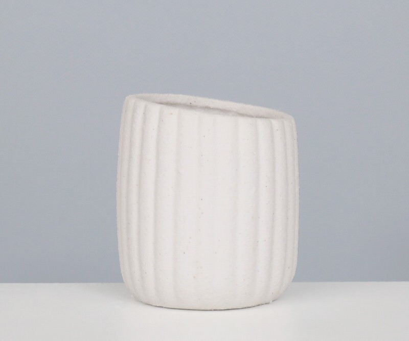 Mahalia White Toothbrush Pot