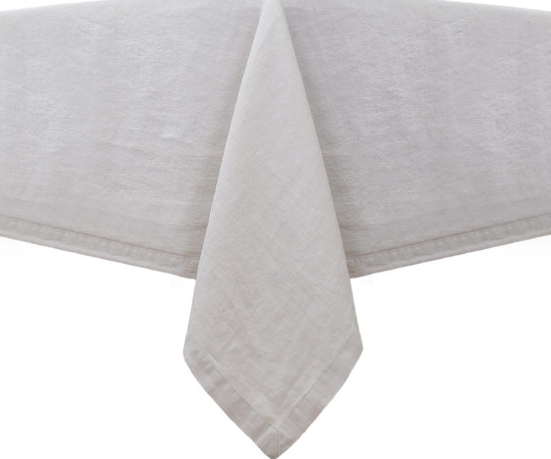 400cm Oatmeal Linen Tablecloth - 12 seater