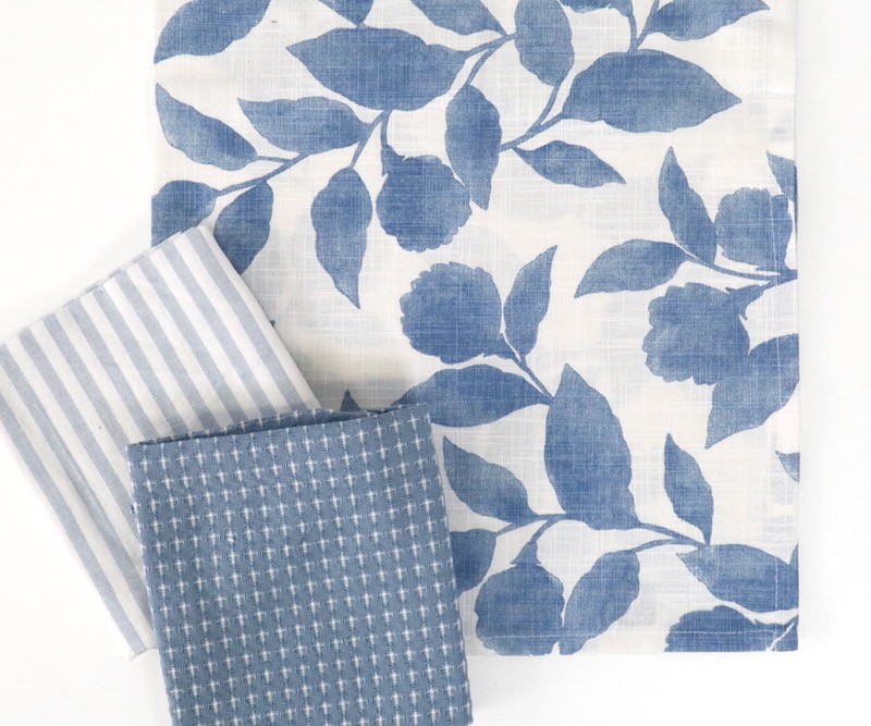Set 3 Blue Riviera Teatowels - Home Decor Online - New Arrivals