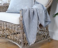 Kirton Blue Chambray Throw