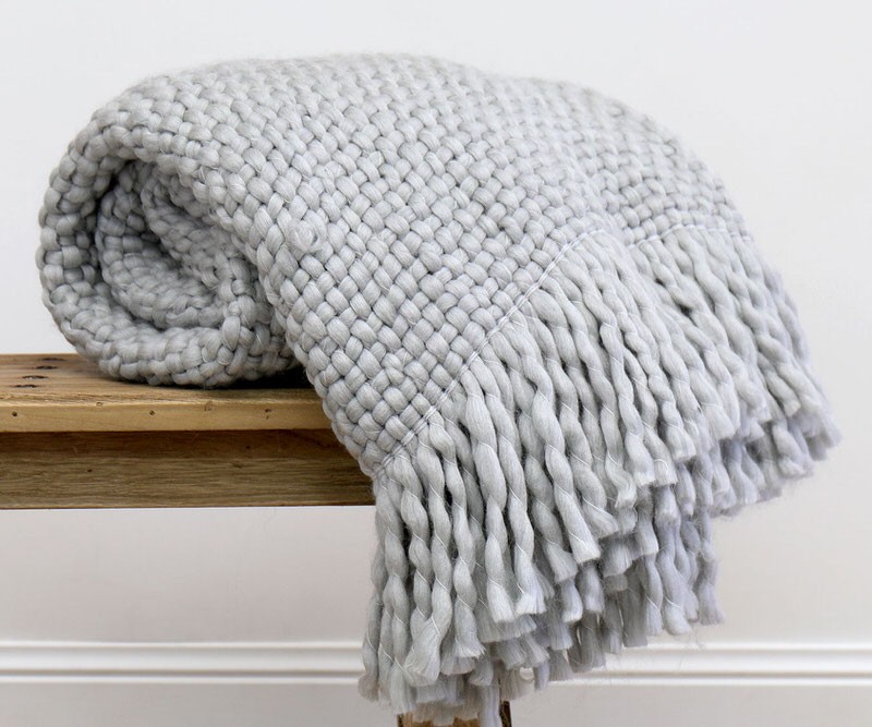 Throw rugs and throw blankets.