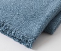 Denim Blue Boucle Throw Blanket
