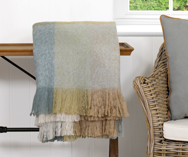 Strathmore Check Blue & Green Throw Blanket