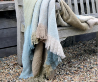 Strathmore Check Blue & Green Throw Blanket - Shop by colour