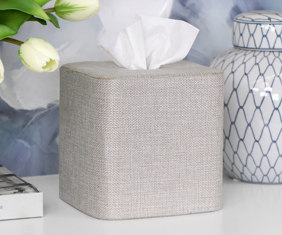 Tissue box covers online - Rattan, Square, Whitewash, Tissue Box ...