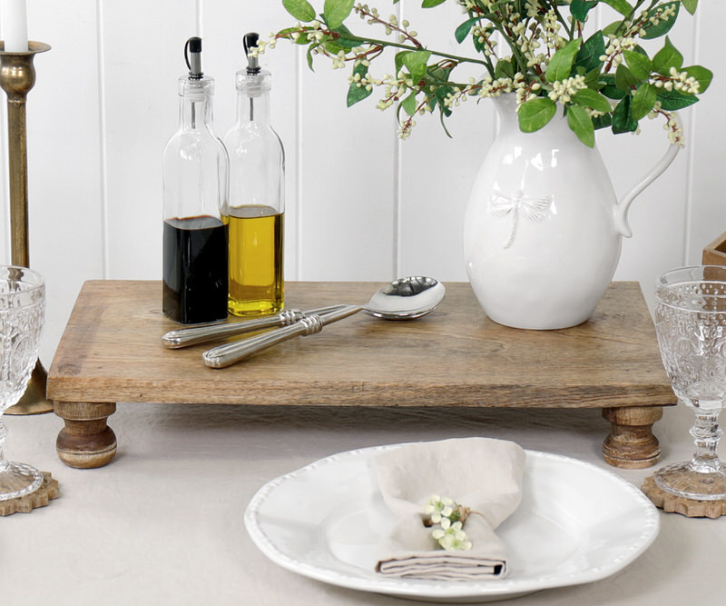 Medway Footed Wooden Serving Board - Beautiful home decor at French Knot