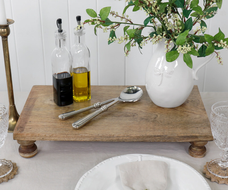 Medway Footed Wooden Serving Board - Beautiful home decor at French Knot