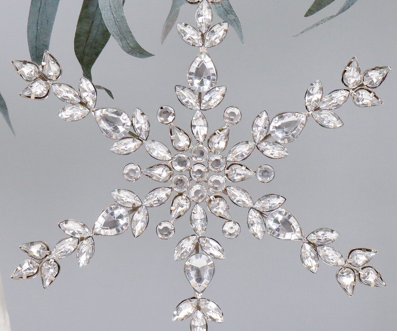 Marquise Gemstone Snowflake Tree Topper