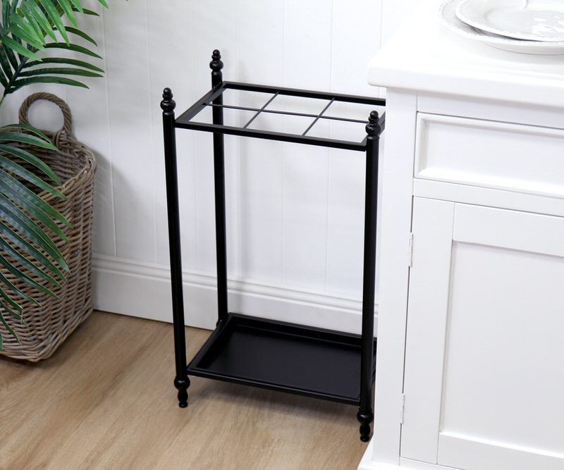 Regents Park Black Metal Umbrella Stand