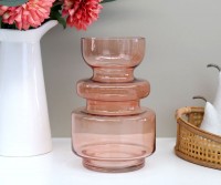 Cornelia Peach Glass Vase