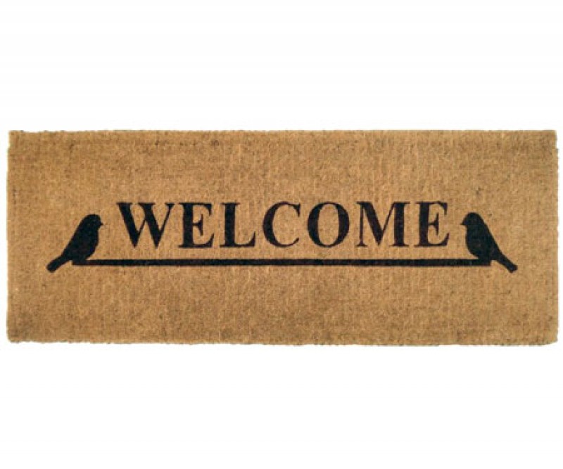 Long doormats for patio or French doors